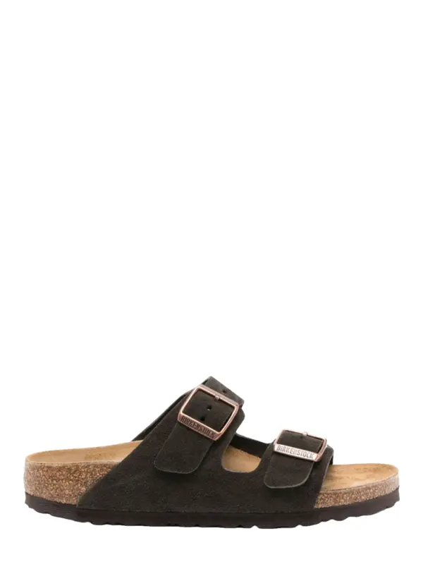 BIRKENSTOCK Arizona Suede Slides - Brown