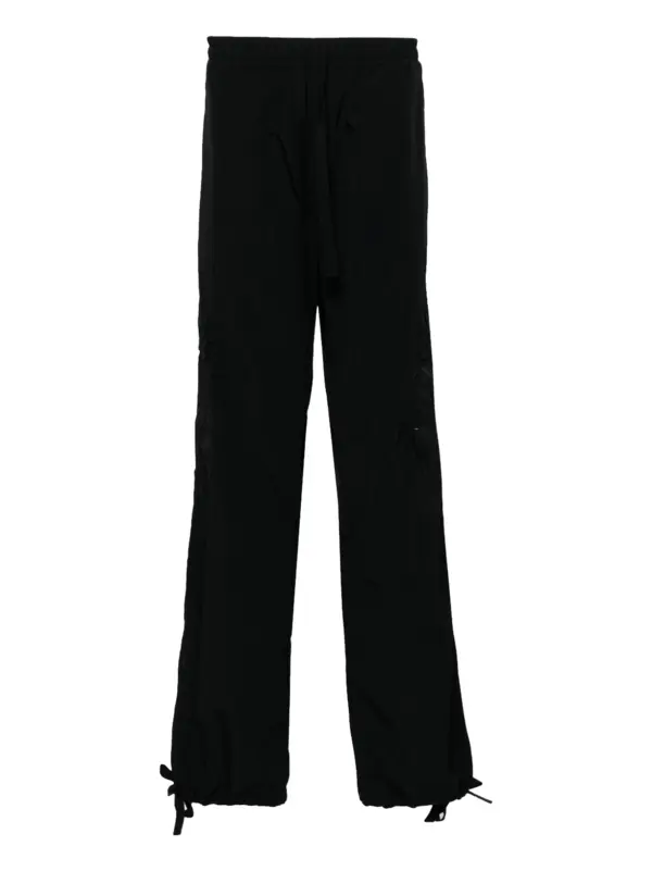 MSGM Straight-leg Cargo Trousers - Black