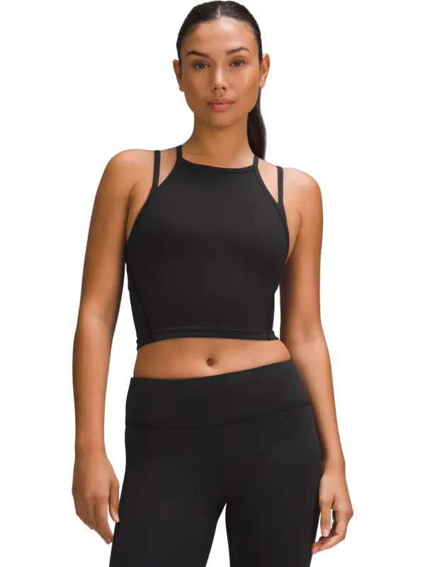 Lululemon Wunder Train High-neck Cross-back Tank Top - Black