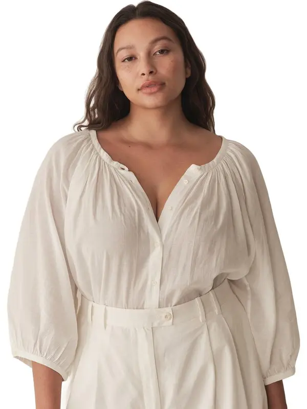 DÔEN Jiana Blouse - Salt