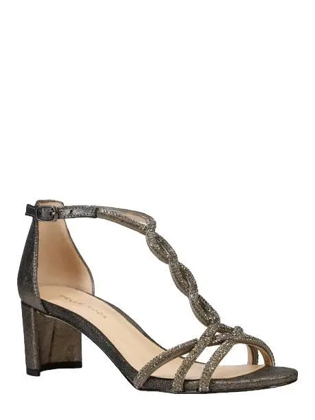 Pelle Moda Vae T-strap Sandal - Pewter