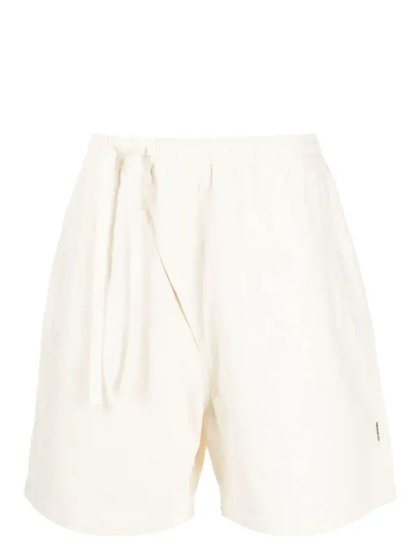 MAHARISHI Off-centre Drawstring Bermuda Shorts - Neutrals
