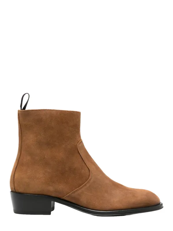 GIUSEPPE ZANOTTI 40mm Suede Ankle Boots - Brown