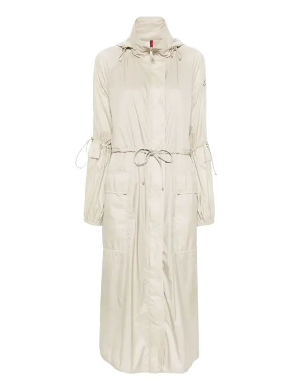 Moncler Lins Maxi Parka - Neutrals