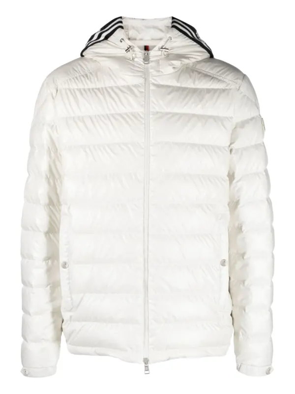Moncler Cornour Hooded Down Jacket - White