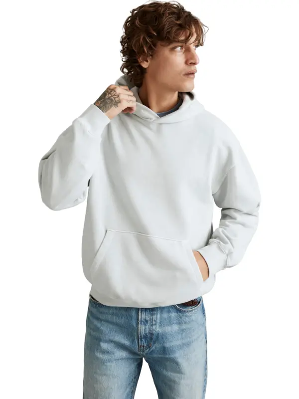 Madewell The Mccarren Midweight Hoodie Sweatshirt - Glassware Blue