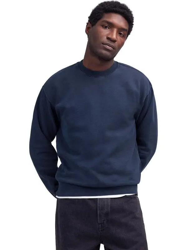 Madewell The Mccarren Midweight Crewneck Sweatshirt - Dark Baltic