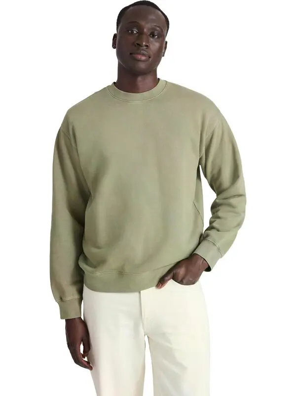 Madewell The Mccarren Midweight Crewneck Sweatshirt - Faded Fatigue