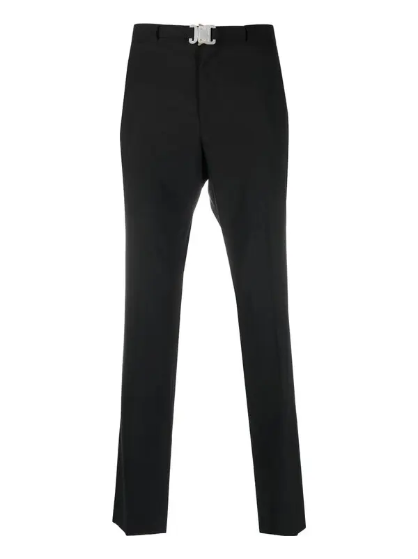 1017 Alyx 9sm Clip-buckle Straight-leg Trousers - Black