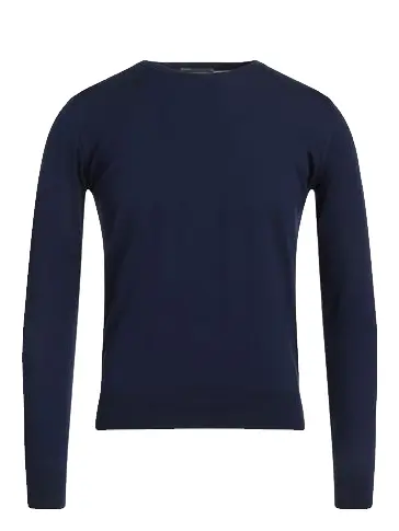 Rossopuro Cotton Knit Sweater - Navy