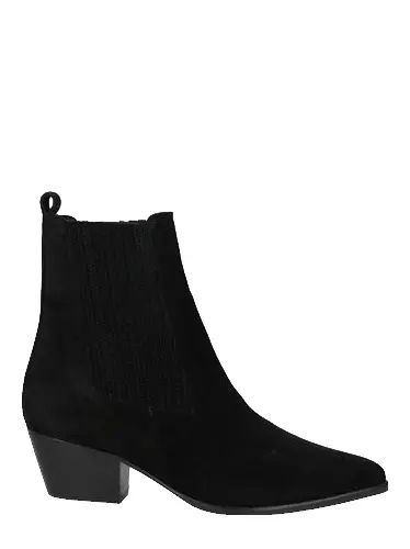 Sandro Ankle Boots With Elastic Inserts - Black