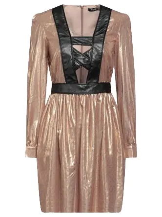 CUSTO BARCELONA Mini Flared Dress - Gold