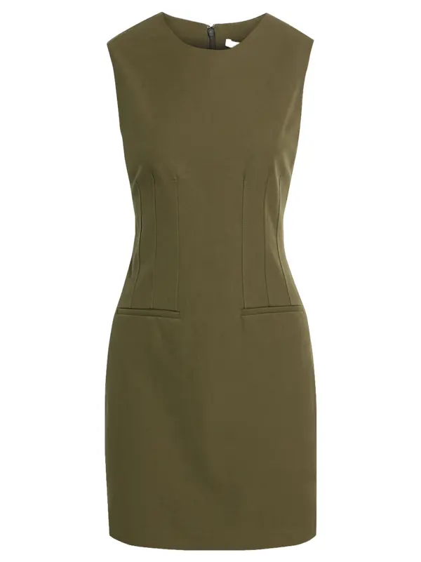 Derek Lam 10 Crosby Rooney Mini Dress - Army Green