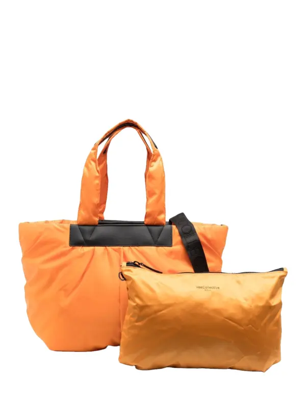 VEECOLLECTIVE Caba Shopper Tote Bag - Orange