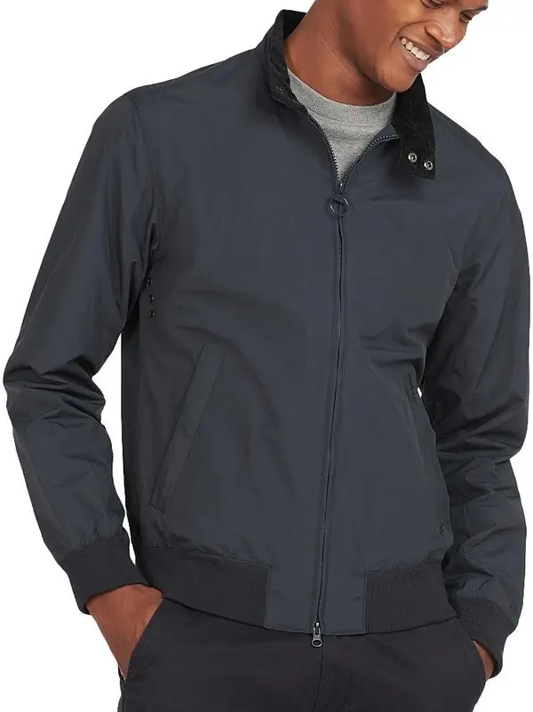 Barbour Royston Casual Zip-front Jacket - Navy
