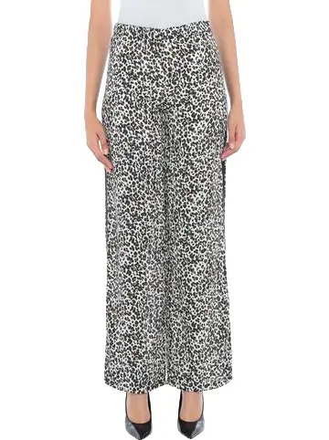TWENTY EASY BY KAOS Leopard-print Wide Leg Pants - White