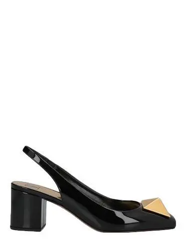 Valentino Garavani Leather Slingback Pumps - Black
