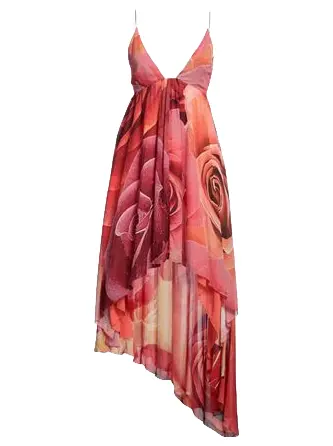 Just Cavalli Floral-print Maxi Dress - Orange