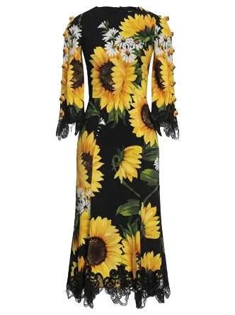 Dolce & Gabbana Midi Dress - Black