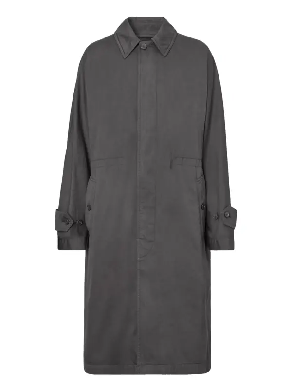 Burberry Cotton Twill Car Coat - Grey