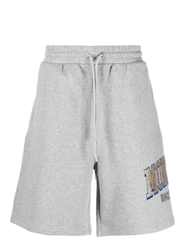 Moncler Logo-print Shorts - Grey