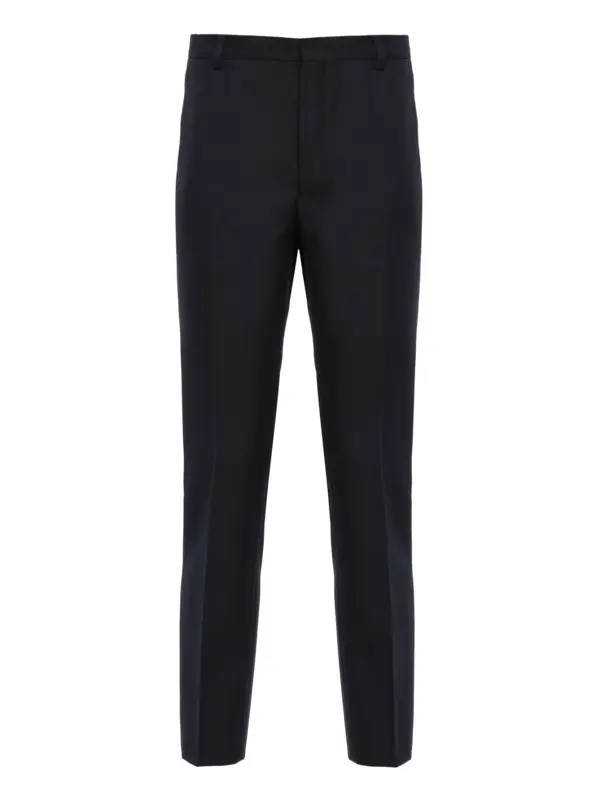 Prada Wool Blend Extra-slim Fit Trousers - Navy