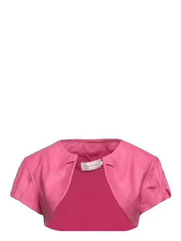 TWENTY EASY BY KAOS Leather Shrug - Pink
