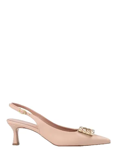 BIANCA DI Leather Slingback Pumps - Pink