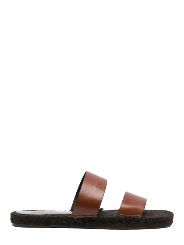 CastaÑer Kim Double-strap Espadrille Slides - Brown