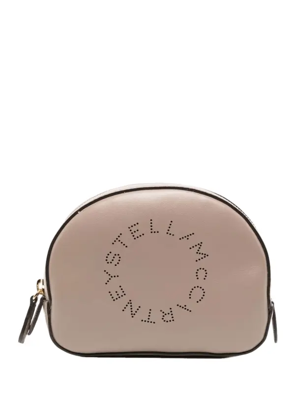 Stella McCartney Cut-out Logo Zip-up Makeup Bag - Pink