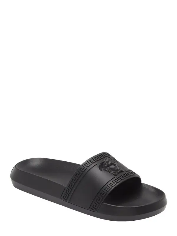 Versace Medusa Pool Slide - Black