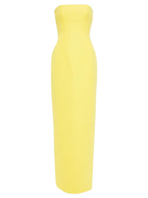 EMILIA WICKSTEAD Laelia Floral Jacquard Maxi Dress - Yellow
