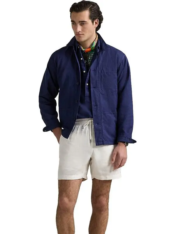 Ralph Lauren 6-inch Polo Prepster Linen Short - Deckwash White