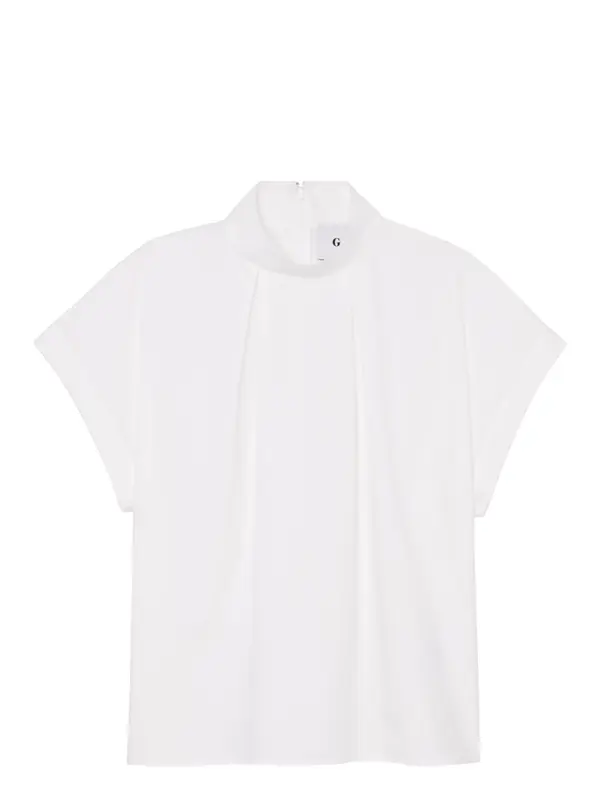 G. LABEL BY GOOP G. Label Goetz Pleat-neck Top - White