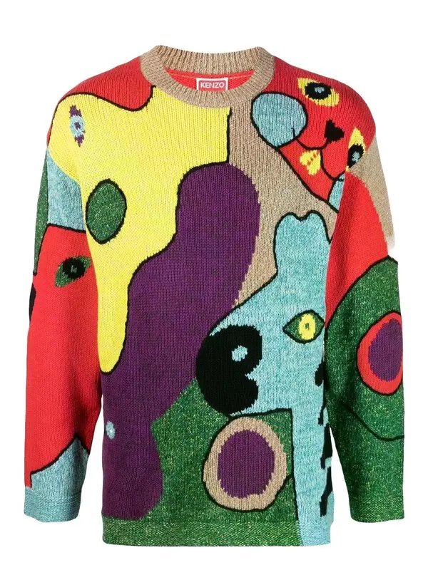 Kenzo Knitted Sweater - Red