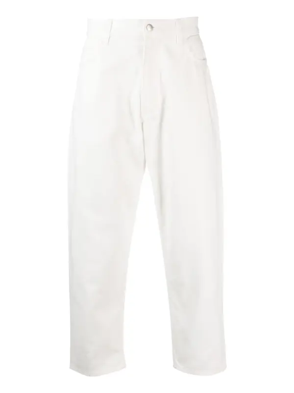 Studio Nicholson Washed Tapered Denim Jeans - White