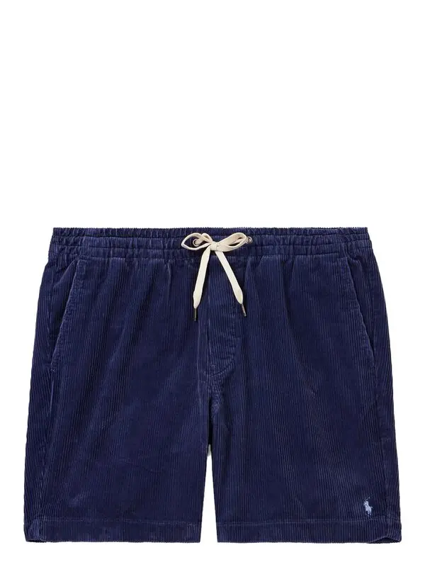 Ralph Lauren Prepster Straight-leg Cotton-corduroy Drawstring Shorts - Blue