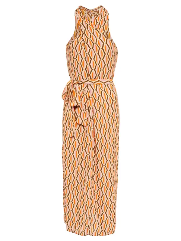 Velvet By Graham & Spencer Caterina Printed Crêpe Midi Dress - Multicoloured