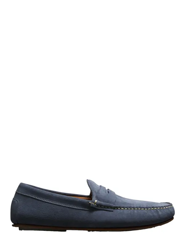 Allen Edmonds Leather Penny Loafers - Denim