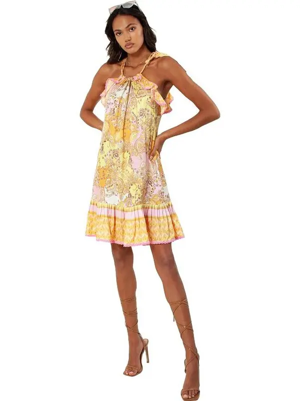 Hale Bob Idina Silk Dress - Pink