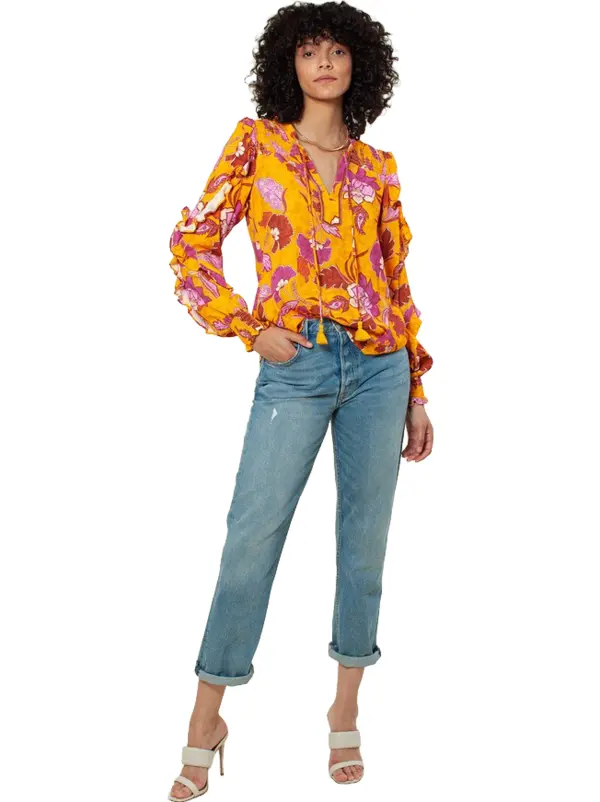 Hale Bob Savanna Beaded Top - Gold