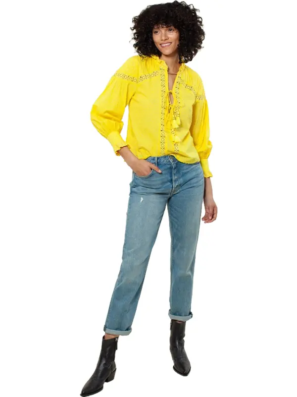 Hale Bob Selena Solid Top - Yellow