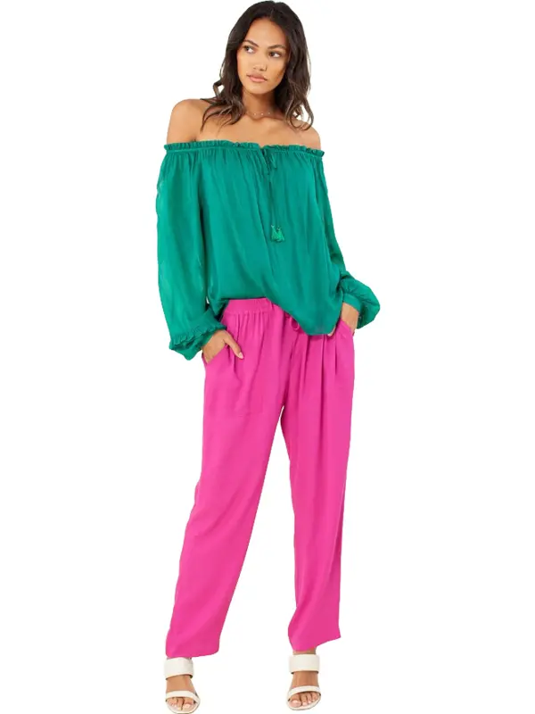 Hale Bob Candice Solid Top - Green
