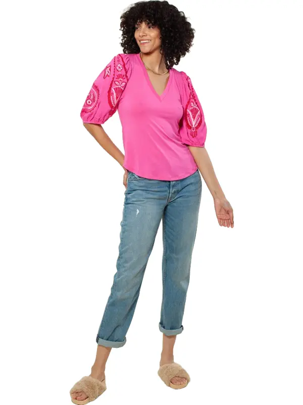 Hale Bob Abbey Top - Pink
