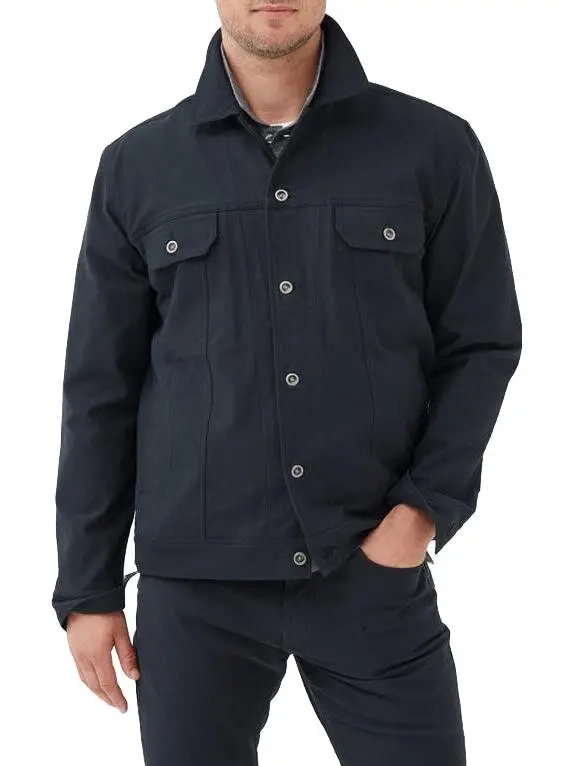 Rodd & Gunn Raymonds Gap Stretch Cotton Trucker Jacket - Midnight