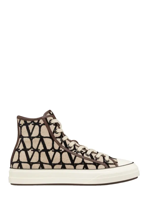 Valentino Garavani Toile Iconographe Totaloop Sneakers - Neutrals