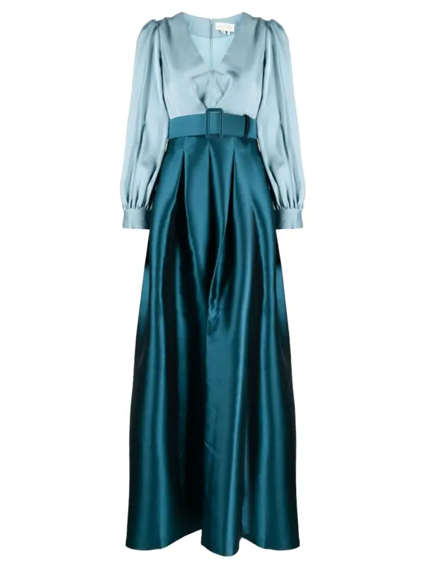 Sachin & Babi Zoe Belted Gown - Green