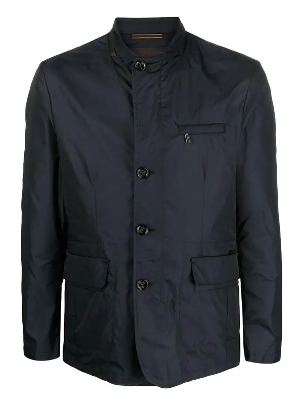 MOORER Single-breasted Jacket - Blue