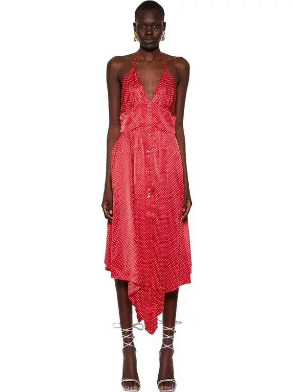 Alexandre Vauthier Midi Dress - Daring Red