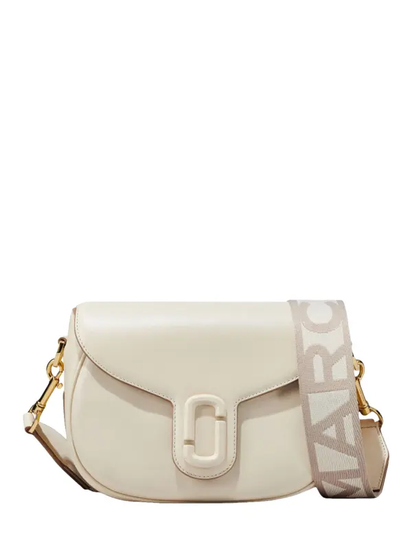 Marc Jacobs The Covered J Marc Large Saddle Bag - Neutrals